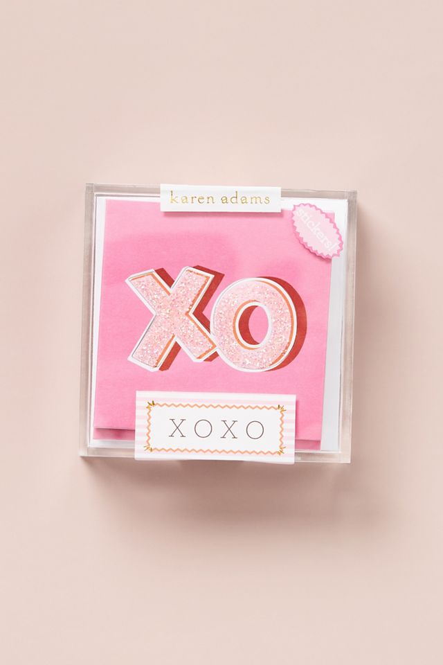Karen Adams Valentine Sticker Gift Box Notecards | Anthropologie