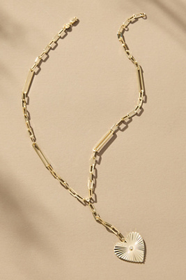 Jennifer Zeuner Sheldon Heart Lariat Necklace | Anthropologie