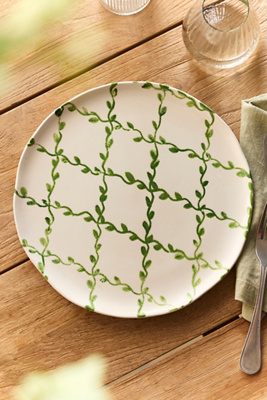 Vine Lattice Plate | AnthroHome