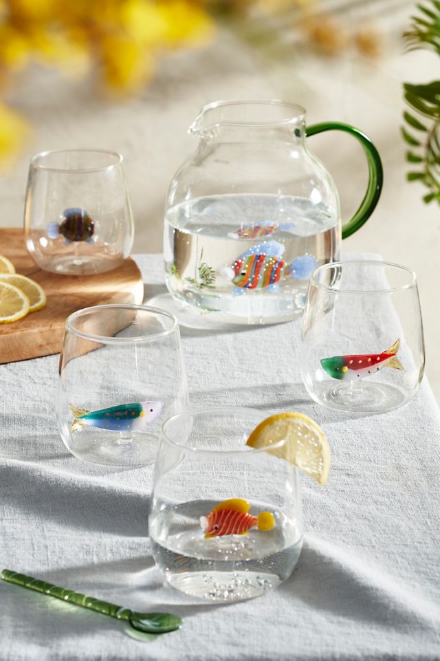 Fish Glass Pitcher | Anthropologie