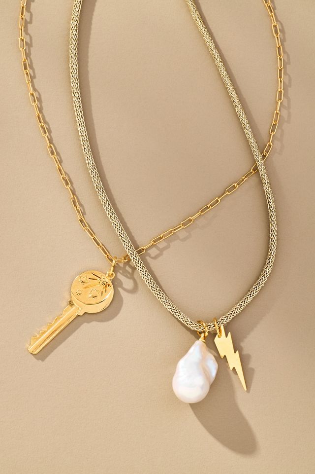 Hart Heirloom Chain & Lurex Cord Necklaces, Set of 2 | Anthropologie