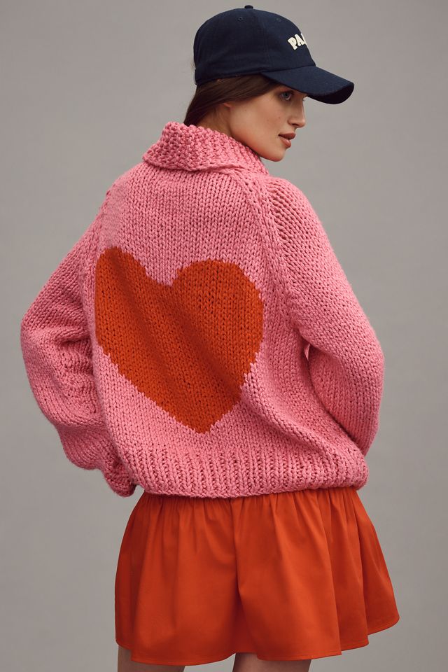 GOGO Sweaters Heart Icon Sweater | Anthropologie