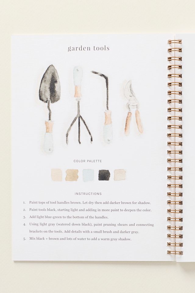 Emily Lex Studio Watercolor Workbook | Anthropologie