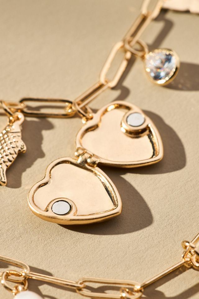 Layered Charm Necklace | Anthropologie