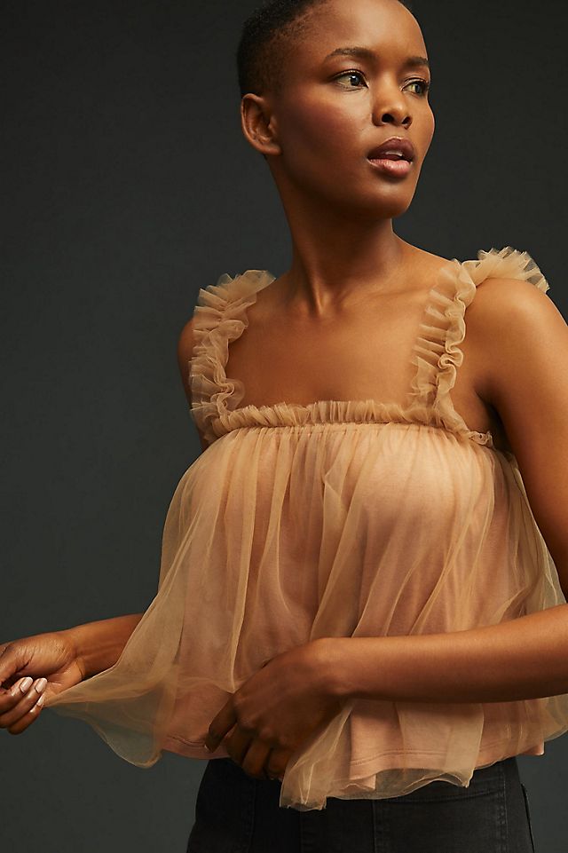 Sunday in Brooklyn Tulle Tank Top | Anthropologie Sunday in Brooklyn Tulle Tank Top | Anthropologie