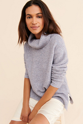 Theo & Spence Ribbed Cool Girl Turtleneck | Anthropologie