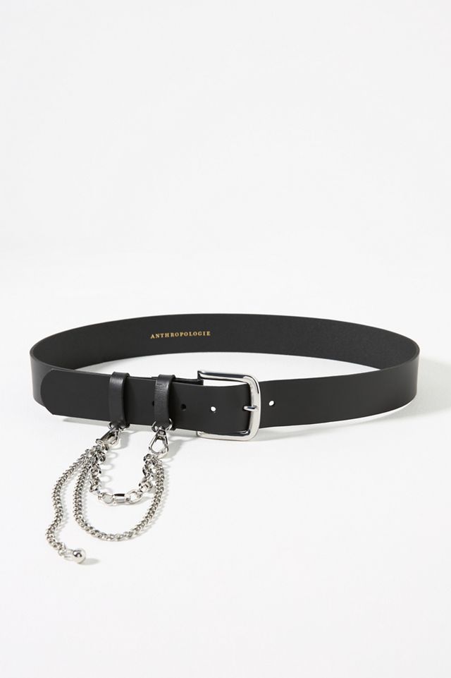Belt Loop Chain Leather Belt | Anthropologie