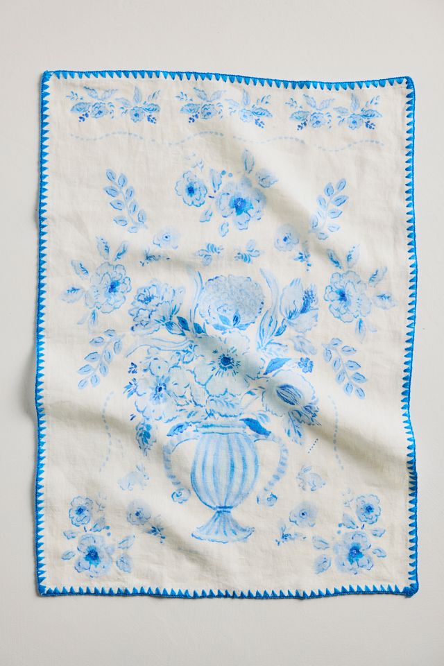 Delft Vase Dish Towel | AnthroHome