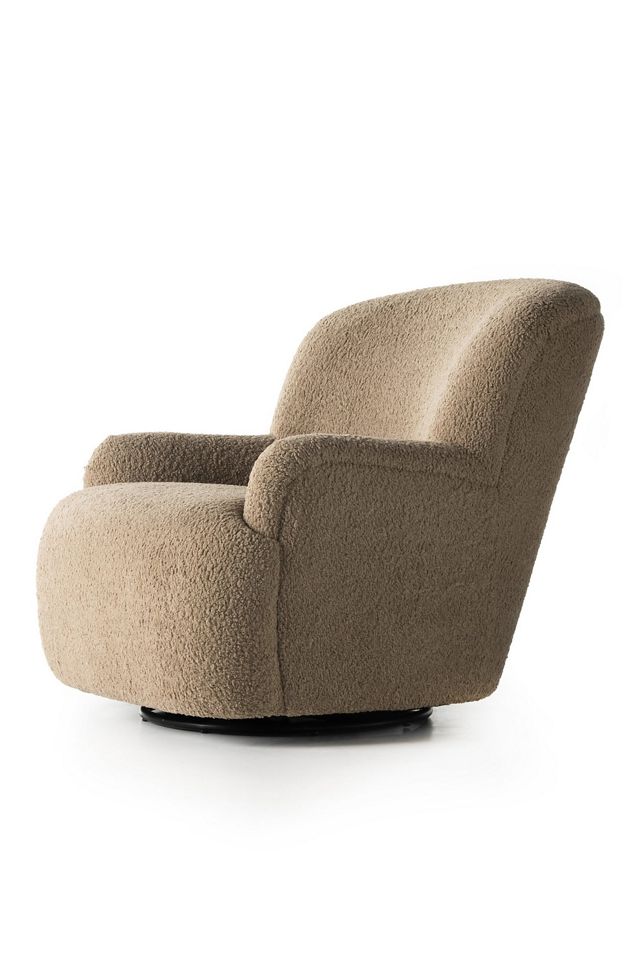 Kadon Wing-Back Swivel Chair | AnthroLiving