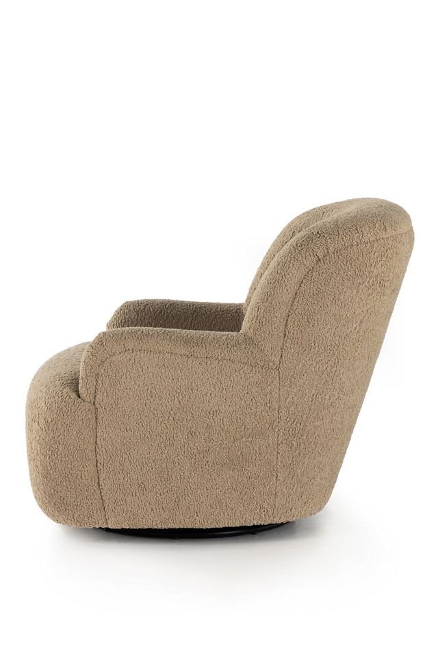 Kadon Wing-Back Swivel Chair | AnthroLiving
