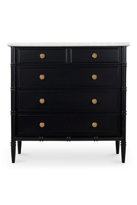 Eleanor Marble Top Five-Drawer Dresser | AnthroHome