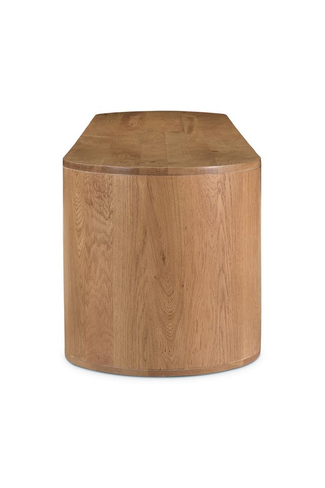 Theo Solid Oak Rounded Media Cabinet | AnthroHome