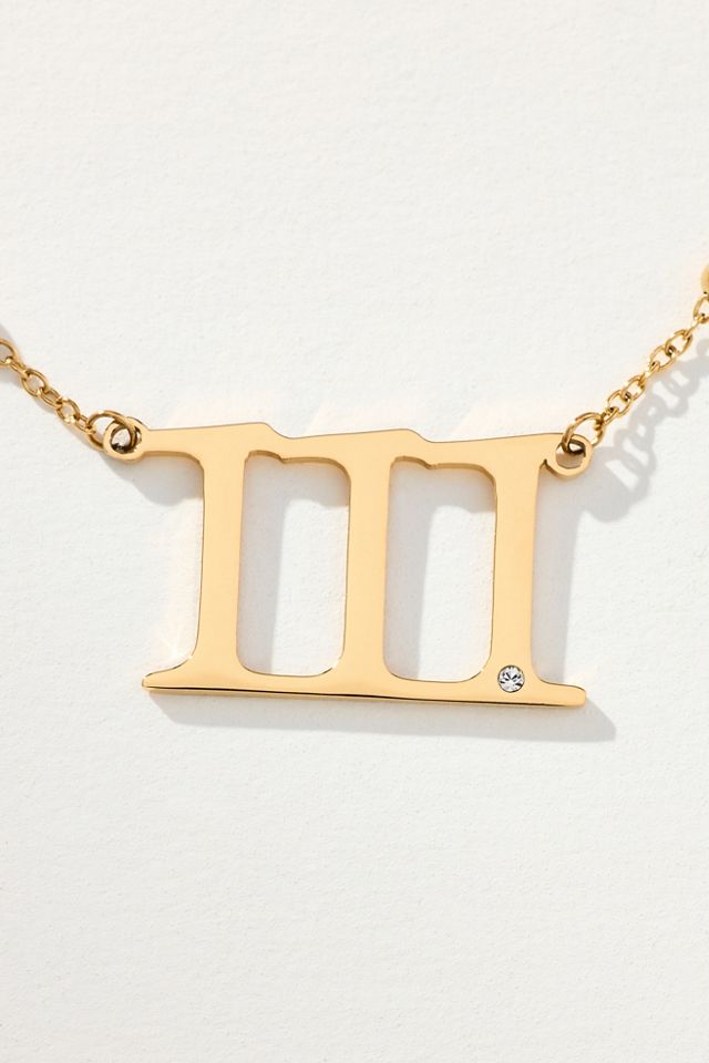 Jackie Mack Angel Number Abundance Necklace | Anthropologie