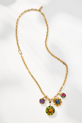 Tova Axel Crystal Charm Necklace | Anthropologie