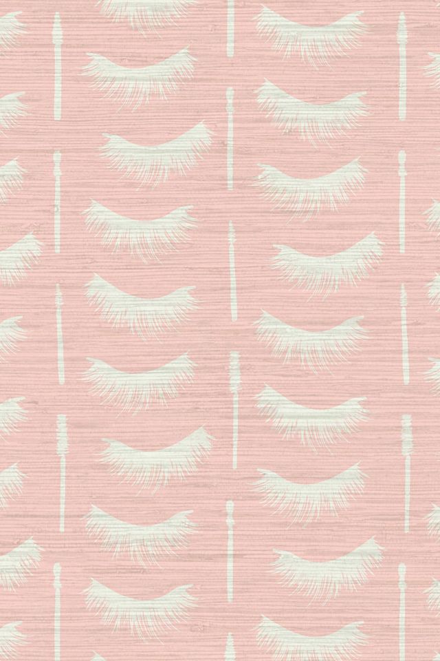 Sunday Social Club Hungry Eyes Mascara Striped Grasscloth Wallpaper ...