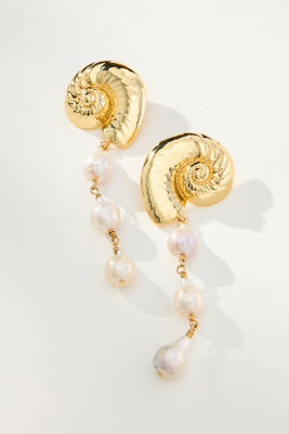 Mignonne Gavigan Concha Shell Drop Earrings | Anthropologie