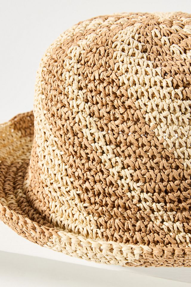 Swirl Straw Bucket Hat | Anthropologie UK