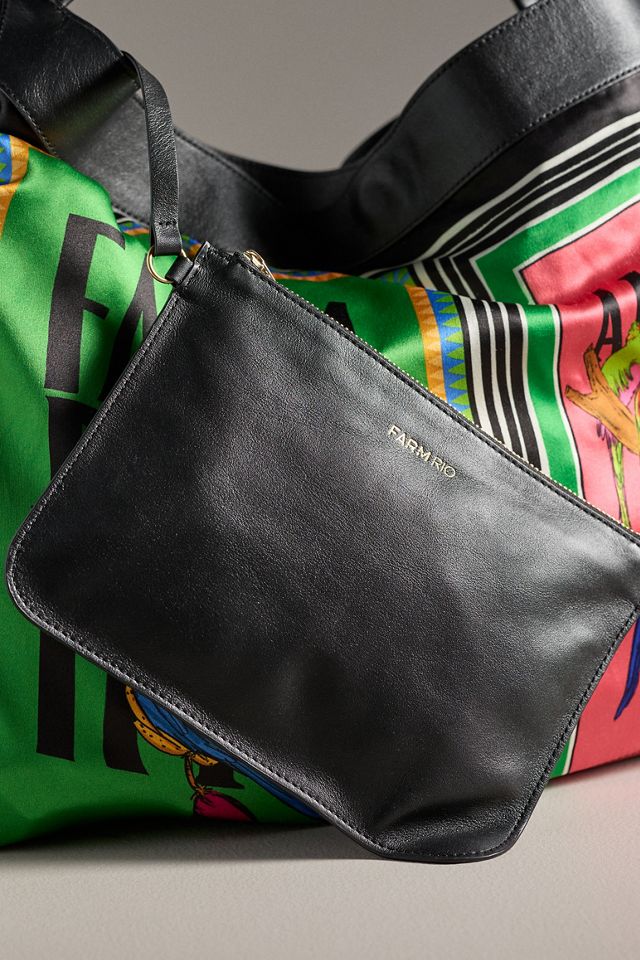 Farm Rio Scarf & Leather Bag | Anthropologie