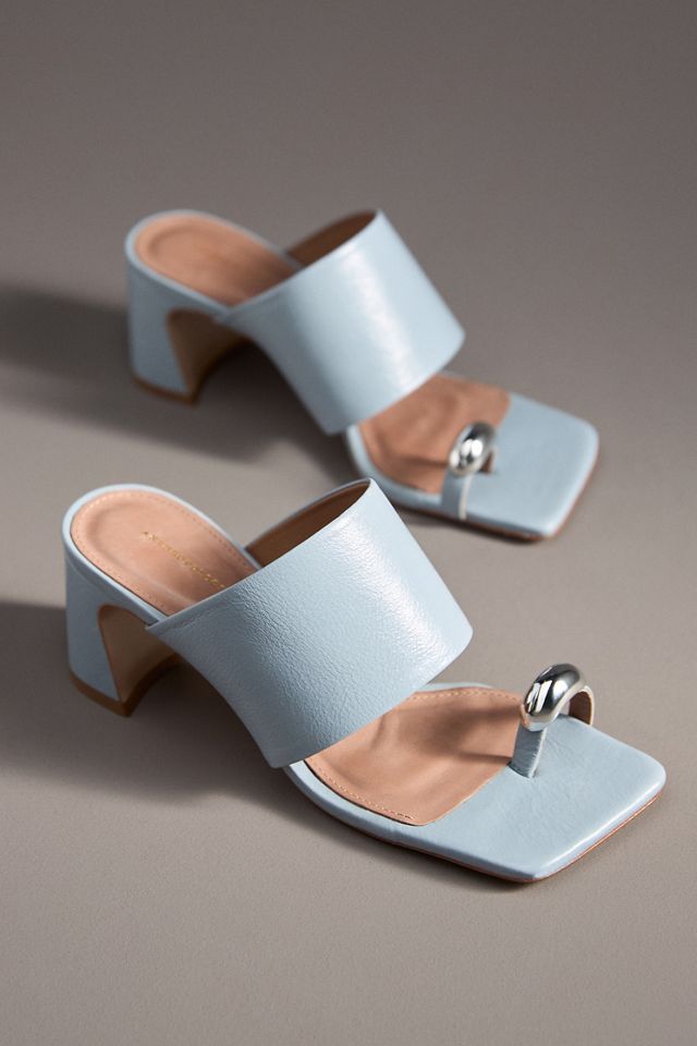 By Anthropologie Toe-Ring Block-Heel Mules | Anthropologie