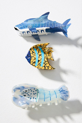 Fish Claw Clips, Set of 3 | Anthropologie UK