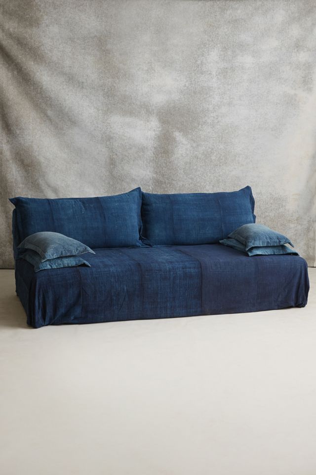Reverse-Dyed Batik Sofa | Anthropologie
