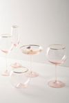 Gilded Rim Red Wine Glass | Anthropologie
