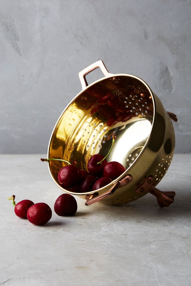Gold-Plated Colander | Anthropologie