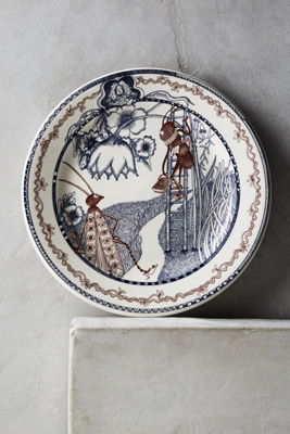 Gien Les Fables Dessert Plate | AnthroLiving