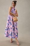 Sarah Gordon Tiered Halter Midi Dress | Anthropologie