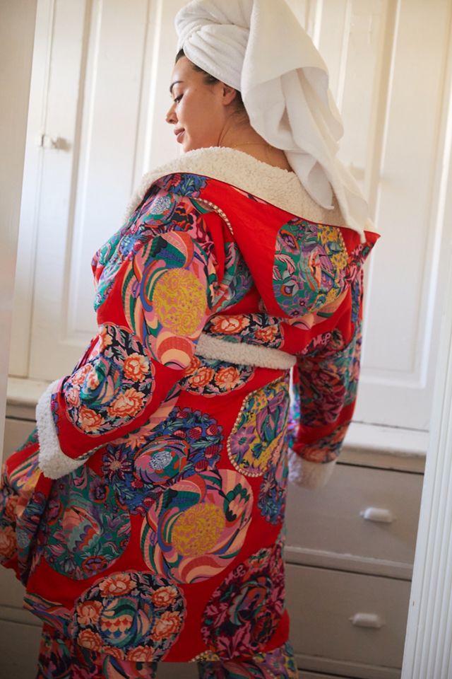 Alexandra Farmer Lively Sherpa-Lined Robe | Anthropologie