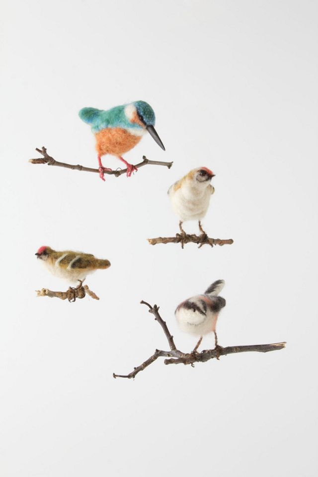 Felted Birds On Branches | Anthropologie