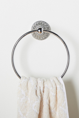 Floral Imprint Towel Ring | Anthropologie