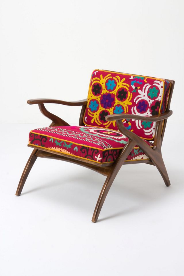 Inge Chair, Vintage Suzani | Anthropologie
