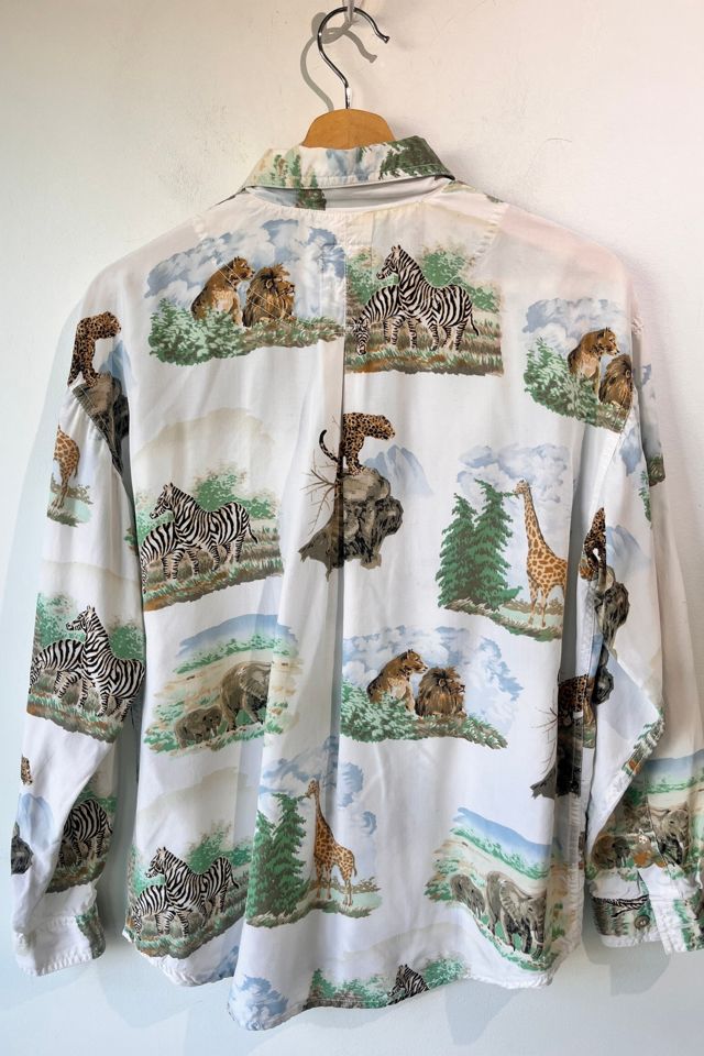 Liz Wear Rayon Animal Motif Shirt Selected by The Curatorial Dept ...