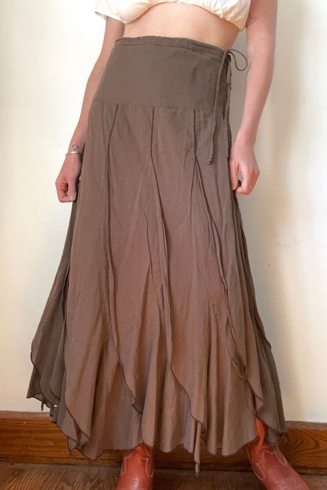 Vintage Y2K Ruffle Maxi Skirt Selected by Grievous Angel Vintage | Free ...