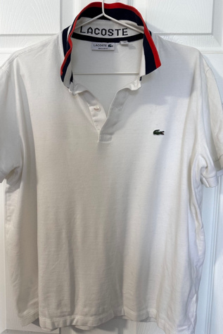 Classic Preppy Lacoste Polo with Contrasting Collar Selected by KA.TL ...