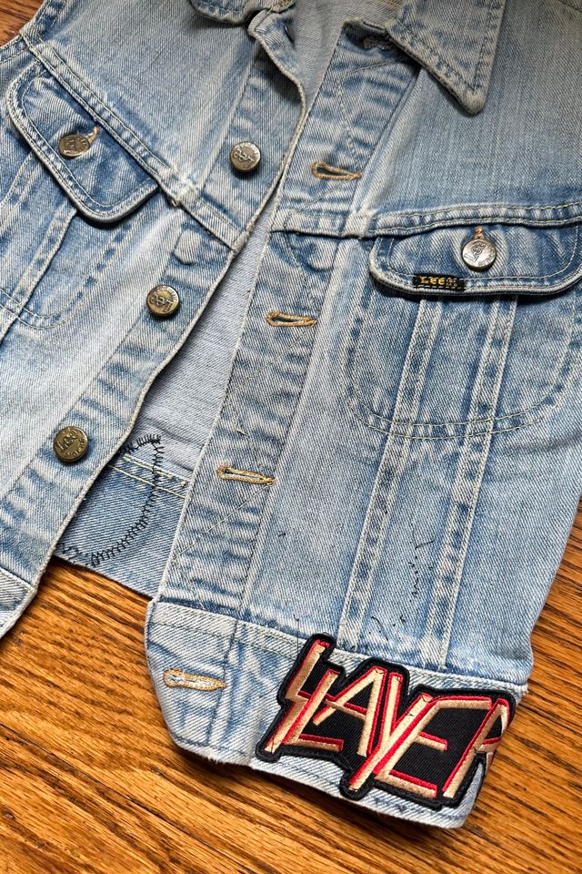 Vintage 1970s Patched Lee Denim Vest Selected by Cherry | Free People