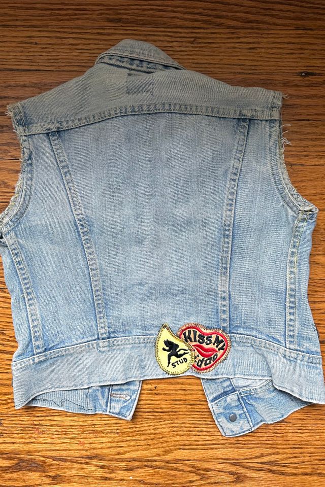 Vintage 1970s Patched Lee Denim Vest Selected by Cherry | Free People