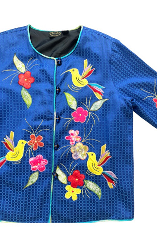 Vintage Blue Appliqué Jacket Selected By Ankh By Racquel | Free People