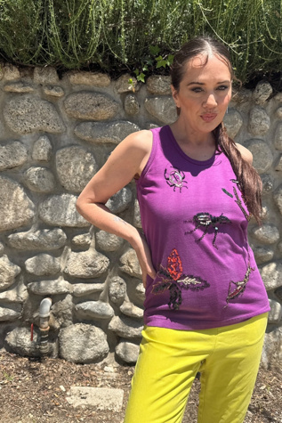 1980s Gene Ewing Bis Sequin Tank Top Selected by Personal Choice | Free ...