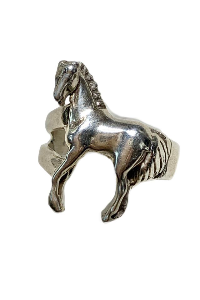 Vintage Sterling Silver Prancing Horse Ring Selected by Lux Revival ...