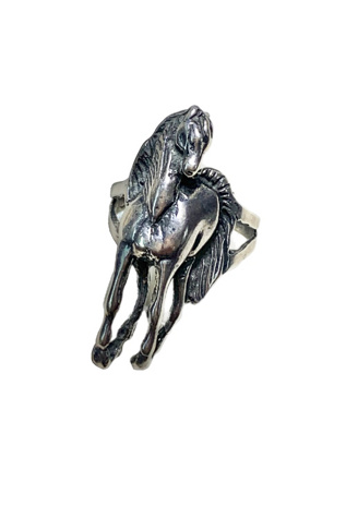 Vintage Sterling Silver Wild Mustang Ring Selected by Lux Revival ...