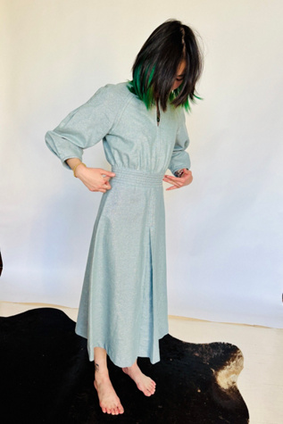 Vintage Blue Metallic Future Dress Selected by Atlantic Vintage | Free ...