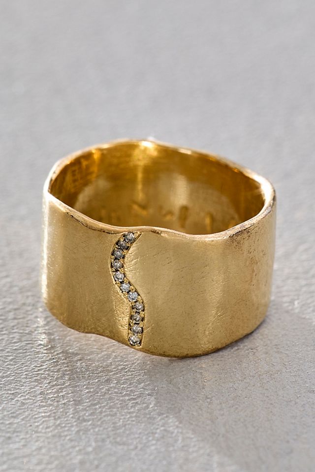 Siri Hansdotter Sigr Water Wide Band Ring | Free People