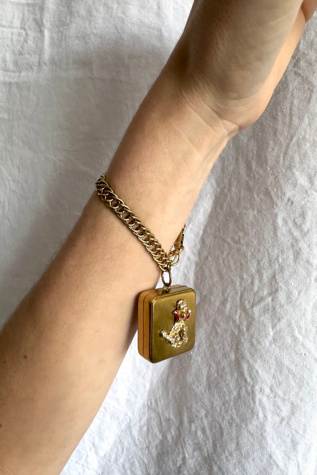 Vintage 1960s Gold Tone Poodle Music Box Bracelet Selected by Grievous ...