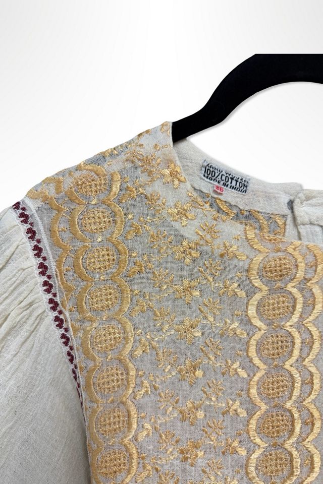 1970s Embroidered Gauze Peasant Gown Selected By Ritual Vintage | Free ...