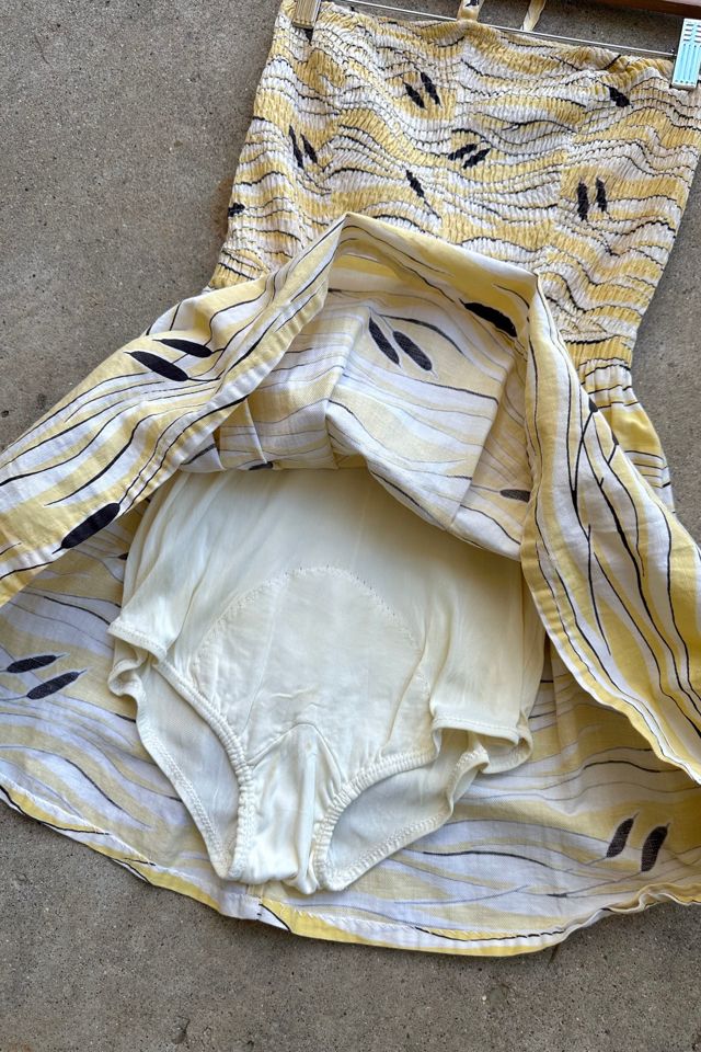 Vintage 1940s Yellow Cattails Playsuit Selected by Grievous Angel ...