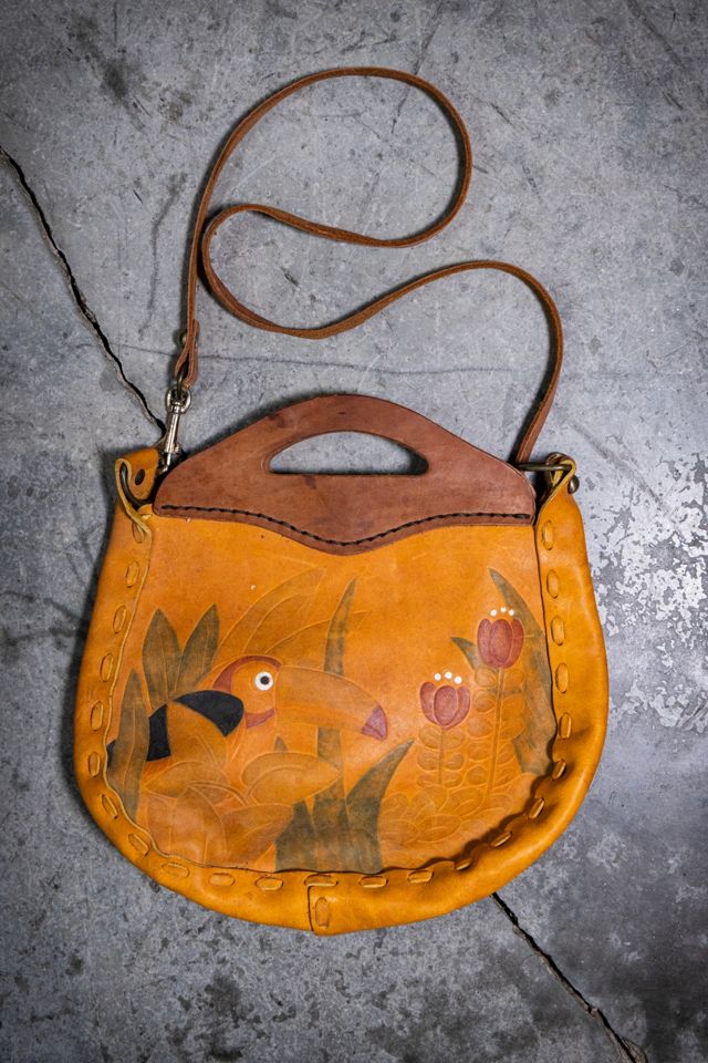 Vintage 70s Toucan Leather Purse Selected by Black Shag Vintage | Free ...