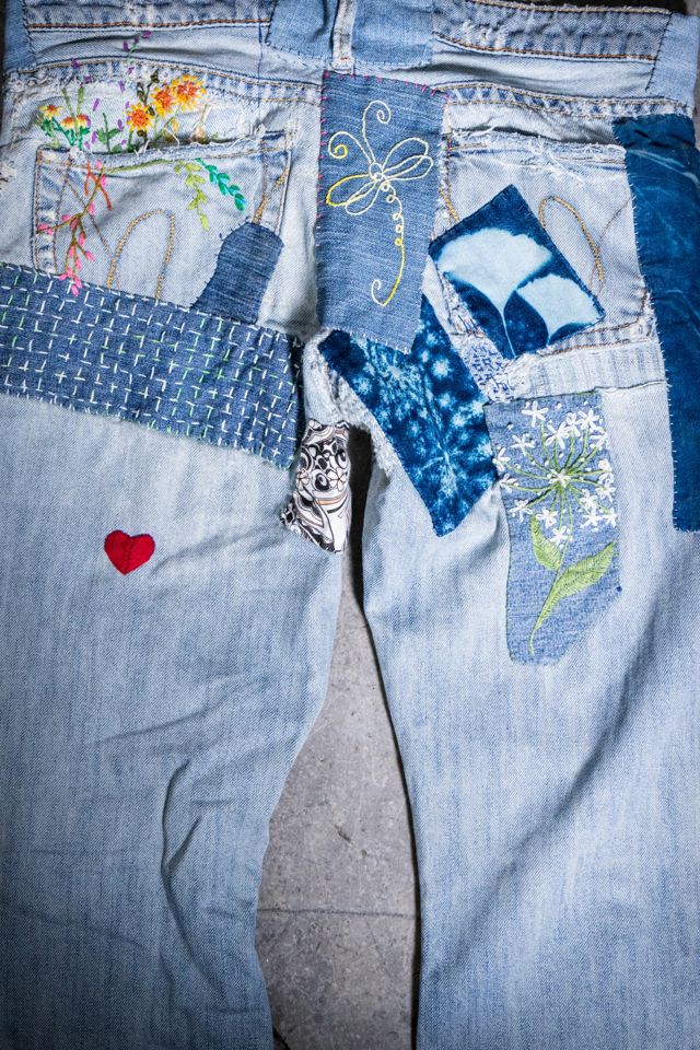 Vintage Patchwork Silver Jeans Selected by Black Shag Vintage | Free People