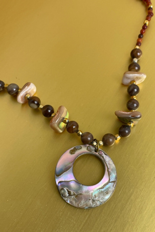 1970s's Beaded Shell Necklace Selected By Ankh By Racquel | Free People